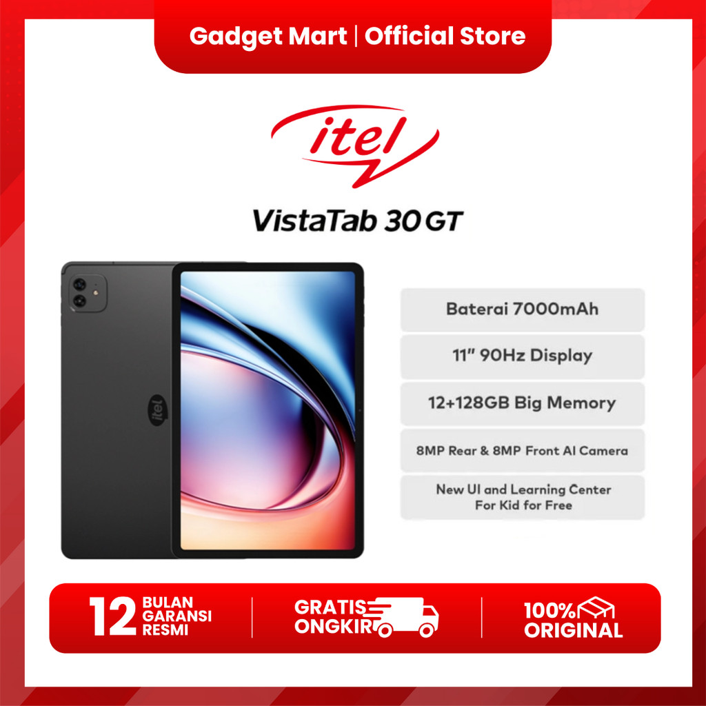 Jual Itel Vista Tab 30 GT (6/128) / Vista Tab 30 Pro (8/256) - Garansi ...
