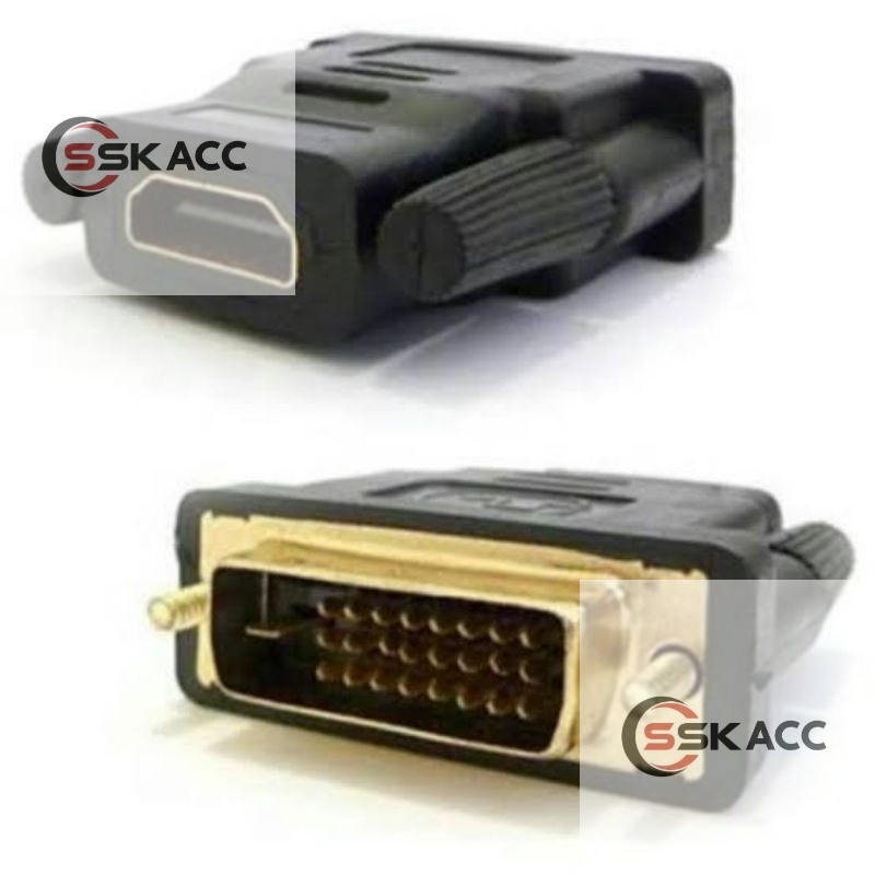Jual Converter Gender Dvi 24 + 1 Male To HDMI Female Connector - Dvi 25 ...