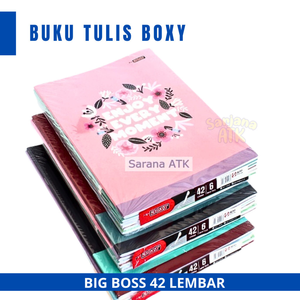 Jual (6pcs) Buku Tulis Boxy / Buku Tulis Big Boss 42 Lembar | Shopee ...