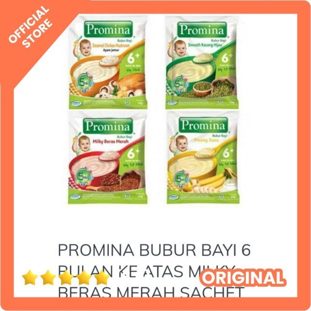 Jual Promina bubur bayi sachet Milky Beras Merah - Ayam Jamur - Pisang ...