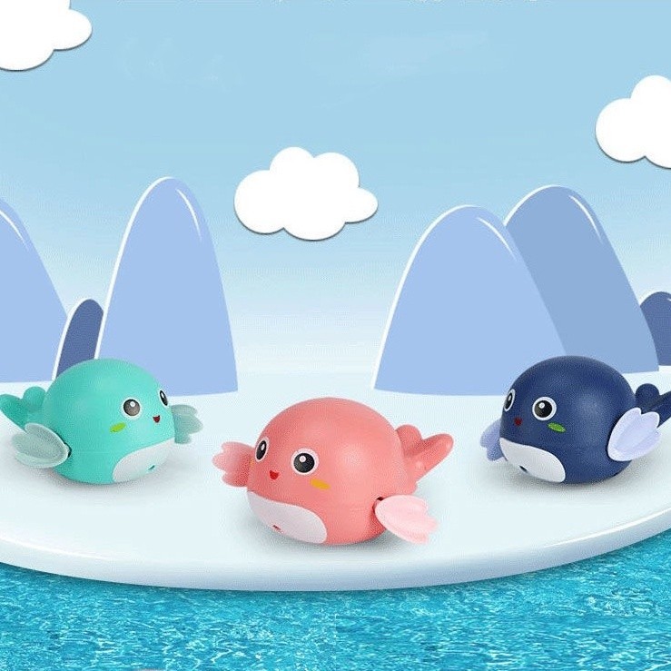 Jual Mainan Mandi Ikan Paus / Mainan Mandi Anak / Baby Bathing Toys ...