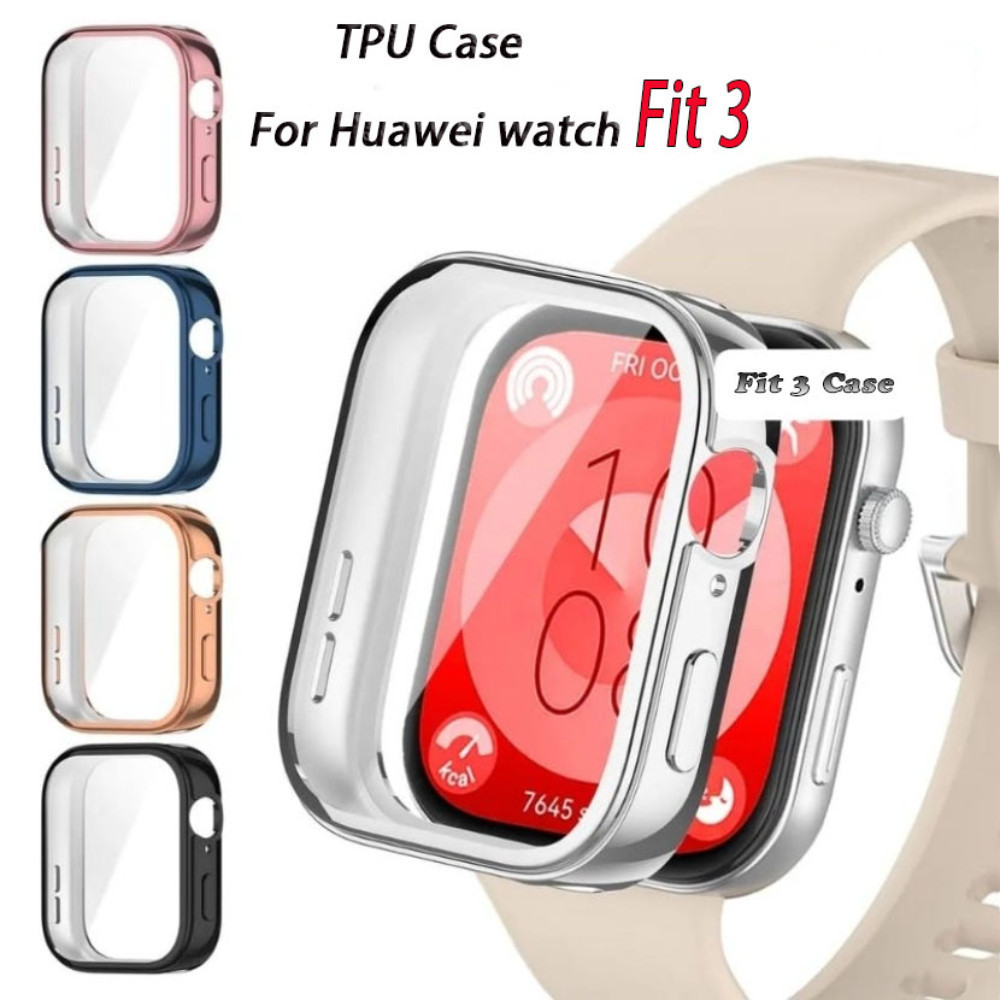 Jual TPU Screen Protector Cover for Huawei Watch Fit 3 Case Huawei ...