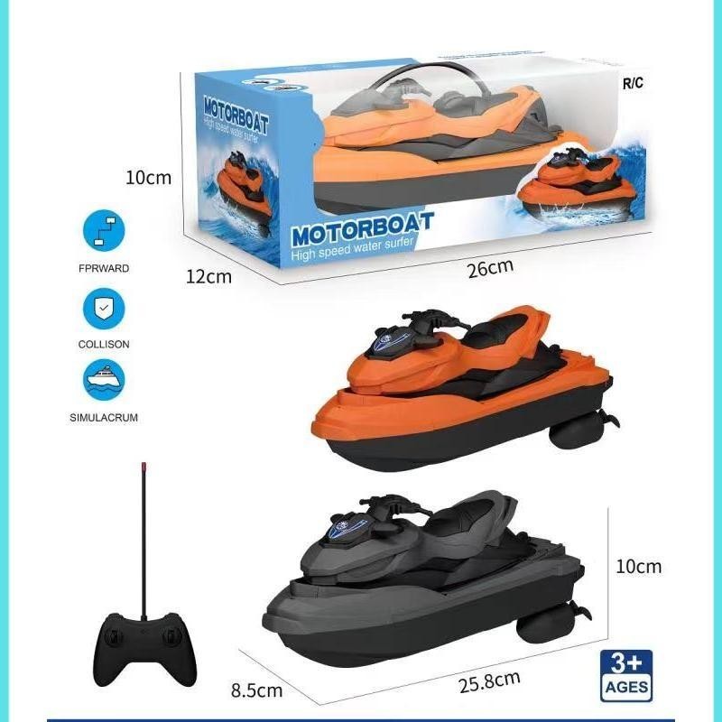Jual mainan remote Control kapal motor Boat Kapal Robot speed boat ...