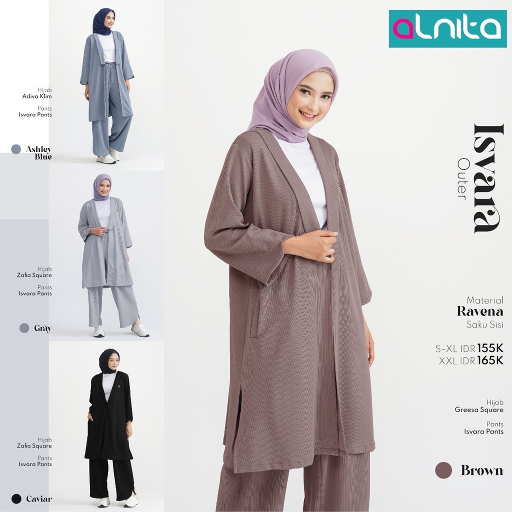 Jual Outer Wanita Dewasa Terbaru Isvara by Nibras | Shopee Indonesia