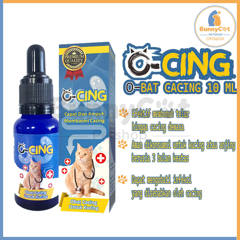 Jual Obat Cacing Kucing Ampuh Membasmi cacing O-Cing 20 ML ocing ...