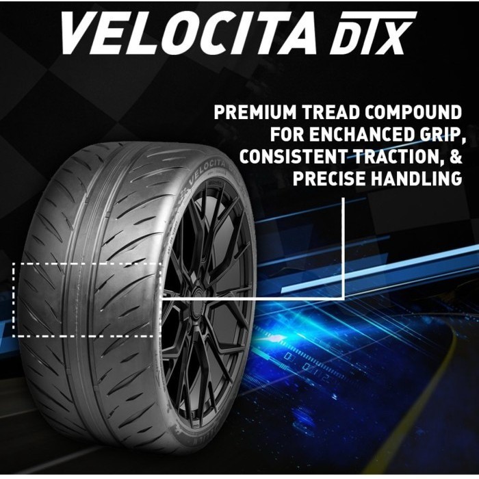 Jual Ban Delium Velocita DTX 195 50 R15 Ban Mobil RACING BALAP SEMI ...