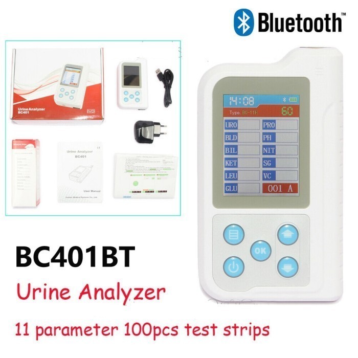 Jual BARU BC401 Portable Urine Analyzer Urinalysis Meter USB Bluetooth | Shopee Indonesia