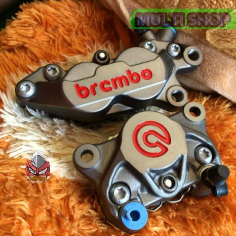 Jual PAKET KALIPER 4 PISTON BIG POT PLUS 2 PISTON BIG LOGO ORIGINAL MODEL KTC RACING 1 SET ...