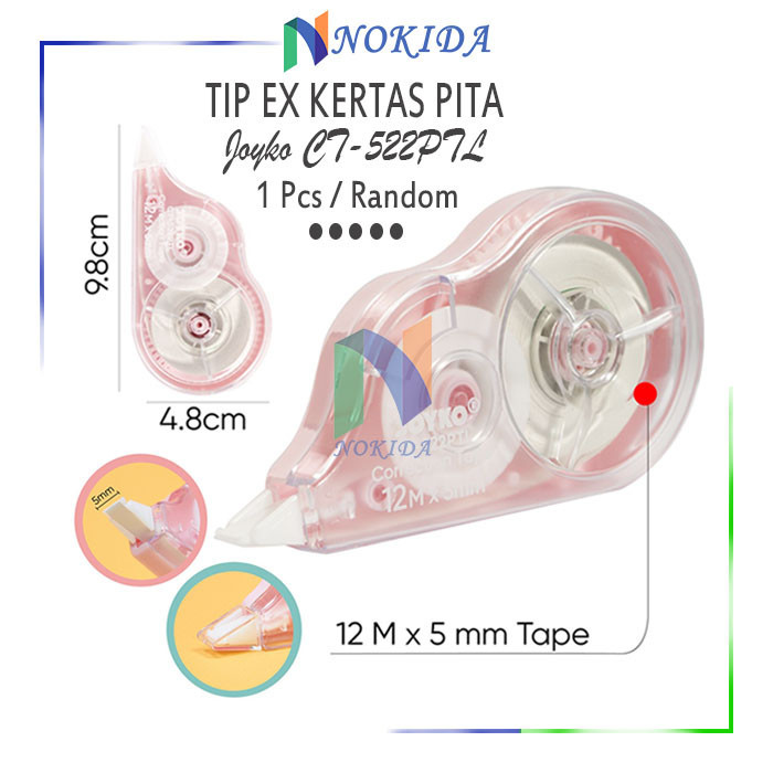 Jual Nokida Tipe Ex Pita Kertas Joyko CT-522PTL / Tip X Penghapus ...