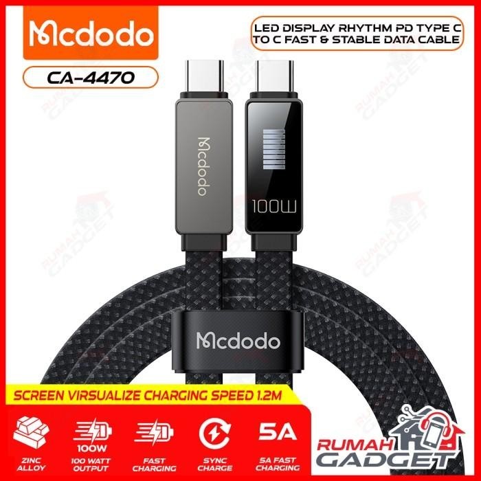 Jual MCDODO - 100W Type-C To Type-C Data Cable - PD Fast Charging 5A - 100W - Type C to Type C ...