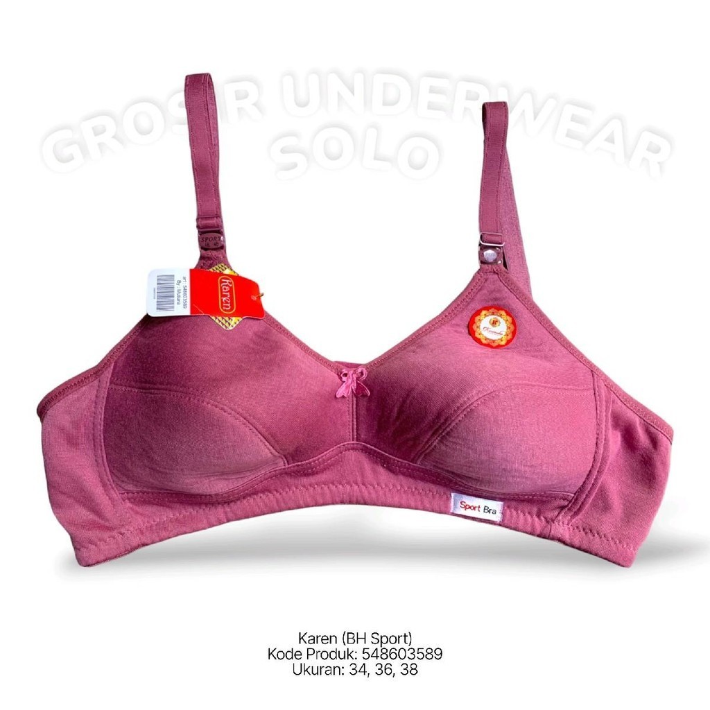 Jual 50rb isi 5pcs BH Sport Karen Tanpa Kawat - Nyaman untuk Remaja dan ...