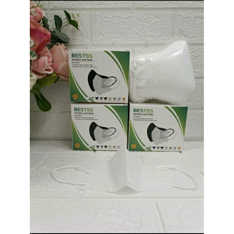Jual MASKER DUCKBILL EMBOS BESTSS/DMS 3 PLY ISI 50 PC KUALITAS MASKER ...