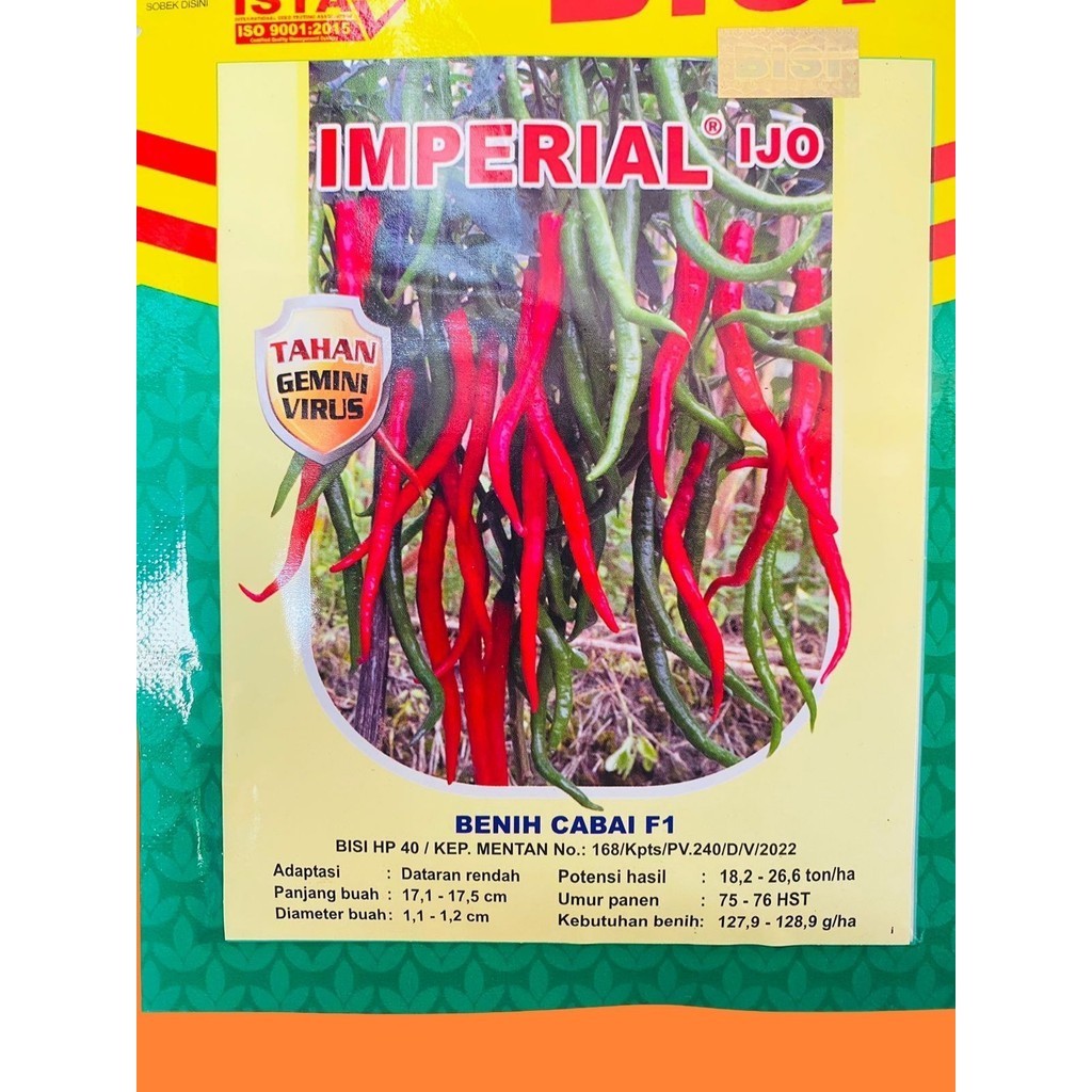 Jual Benih Cabe Besar IMPERIAL IJO isi 10gr dr Cap Kapal Terbang ...