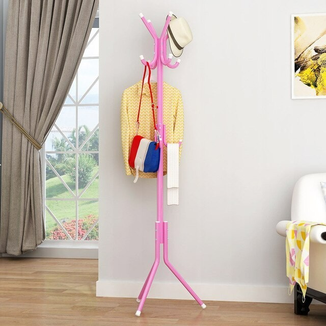 Jual Tiang Stand hanger Gantungan Holder Coat Rak Baju Topi Tas 9 Kait ...