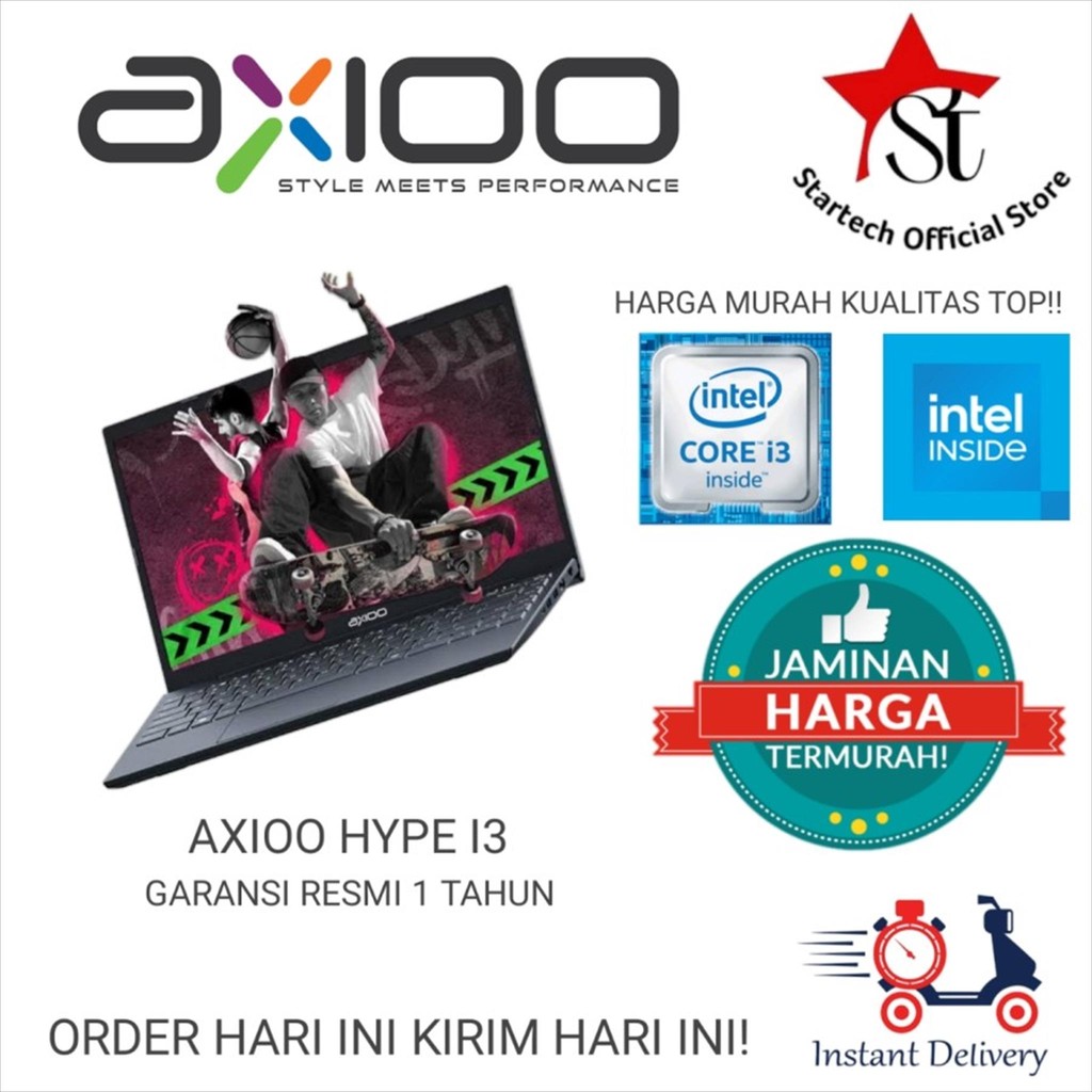 Jual AXIOO HYPE 3 G11 CORE I3 1125G4 RAM 8GB SSD 256GB Pre installed W11 FHD IPS | Shopee Indonesia
