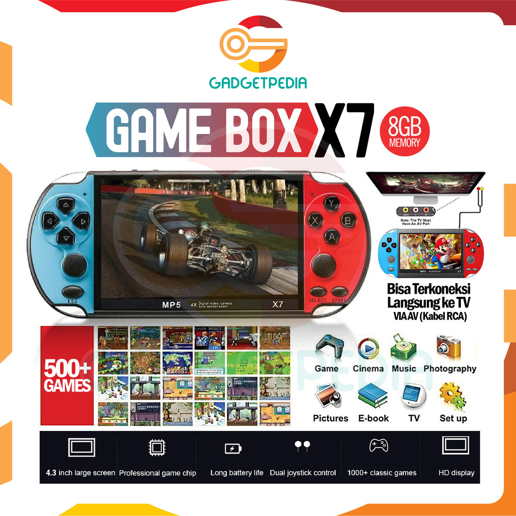 Jual GAME BOX X7 Enhanced Edition GAMEBOY PSP X7 Handheld Console 5.000 ...