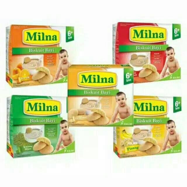 Jual MILNA BISKUIT BAYI 6+ Biskuit bayi rusk / camilan Bayi new ...