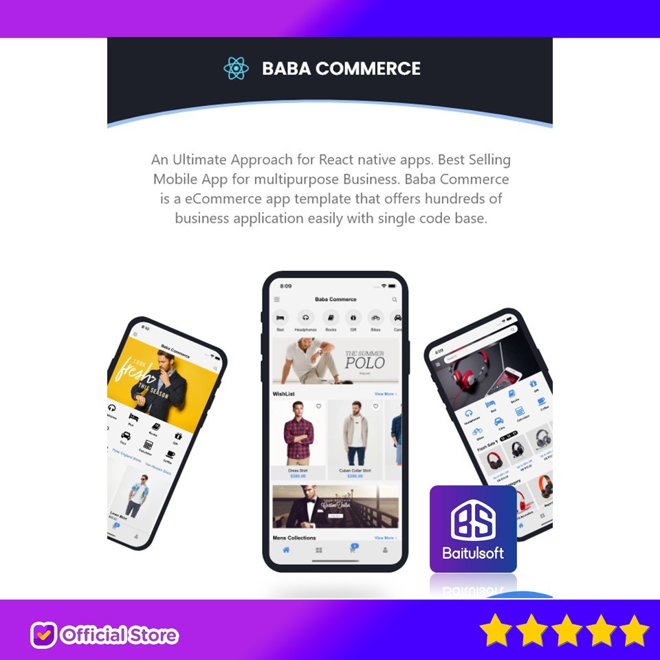 Jual SOURCE CODE APLIKASI APPS SHOP UI KIT (POS) - REACT NATIVE & IONIC ...