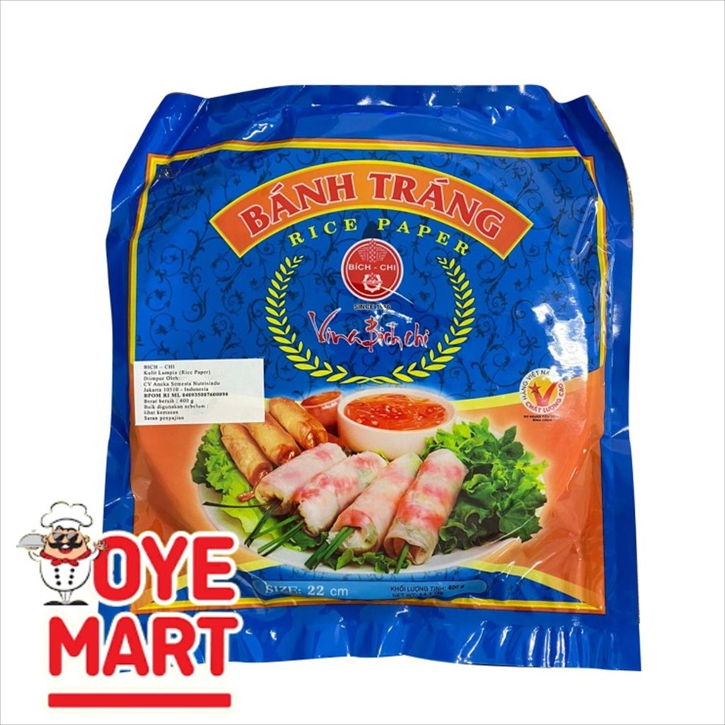 Jual BANH TRANG BICH CHI RICE PAPER 400GR/KULIT LUMPIA | Shopee Indonesia