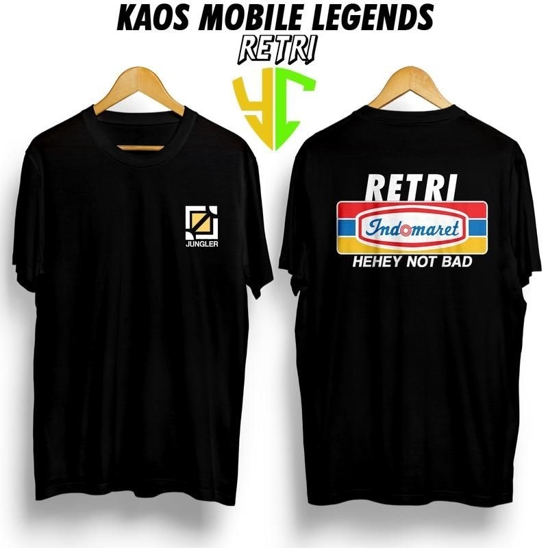 Jual Kaos T-shirt Mobile Legend Retri Indomaret Baju ML Game Moba Distro Atasan Pria Wanita ...