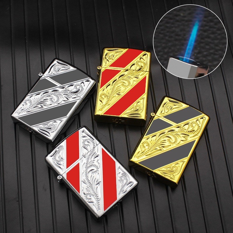 Jual korek api zp logam motif tipe XF1926 korek isi ulang minyak gold ...