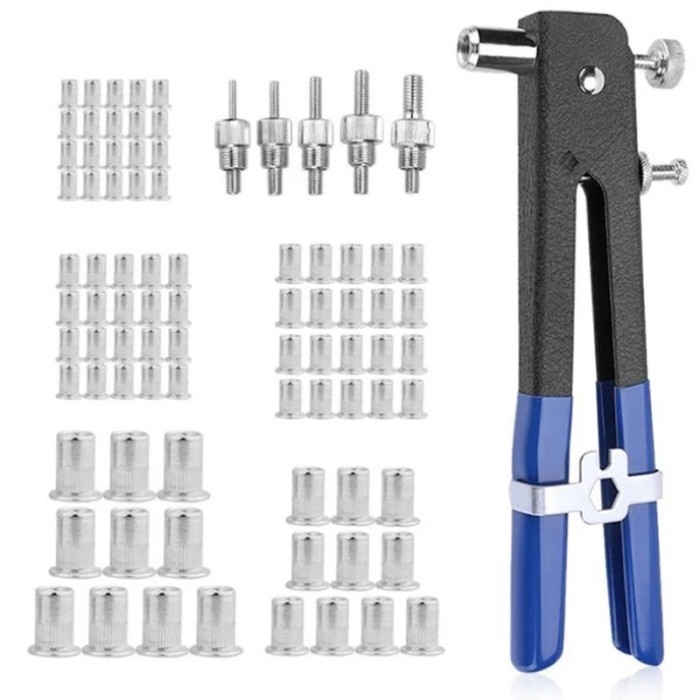 Jual Tang Rivet Nut Setter Set 96 Pcs + Adapter Mandrel M3/M4/M5/M6/M8 ...