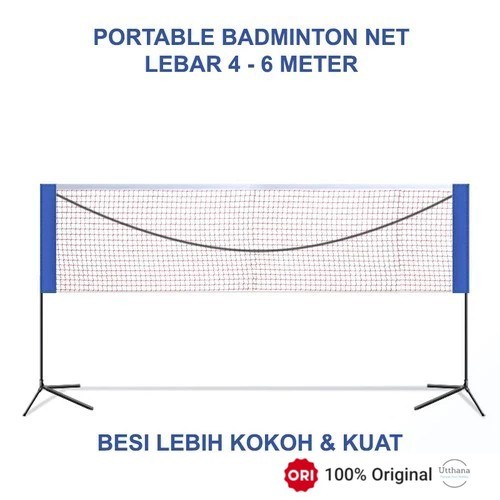 Jual Portable Net Jaring Badminton Bulutangkis Besi Kokoh Berkualitas ...