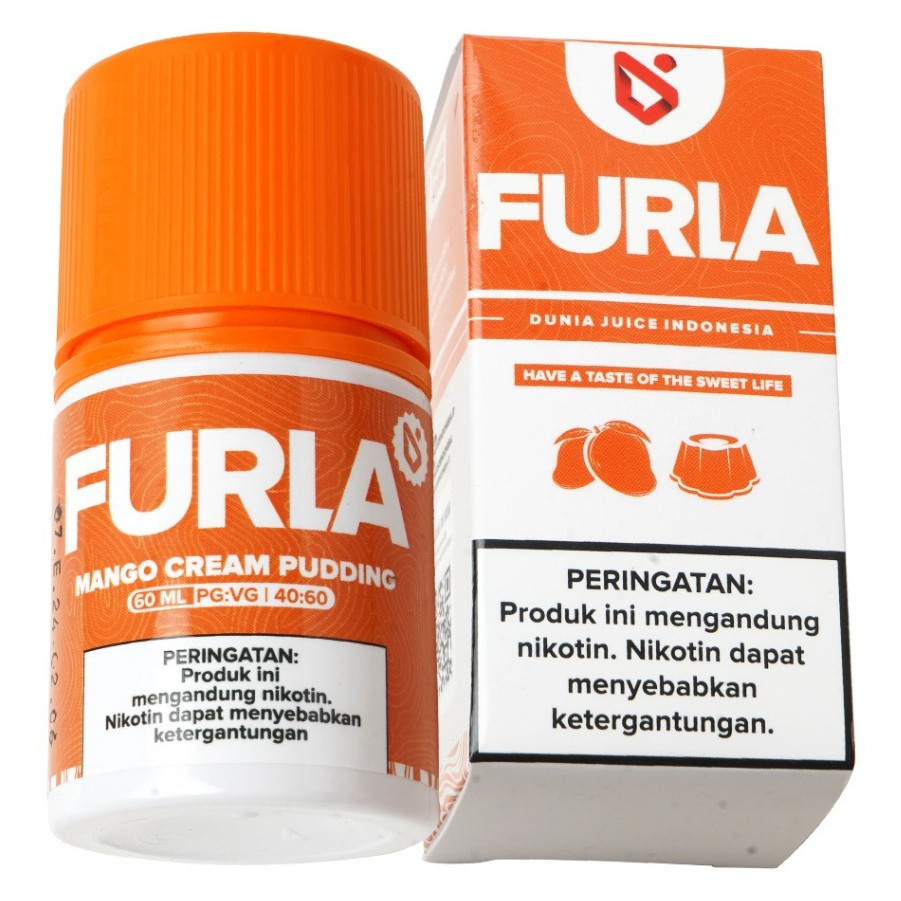 Jual Liquid Vape Vapor Furla V6 Mango Cream Pudding 60ML By Dunia Juice ...