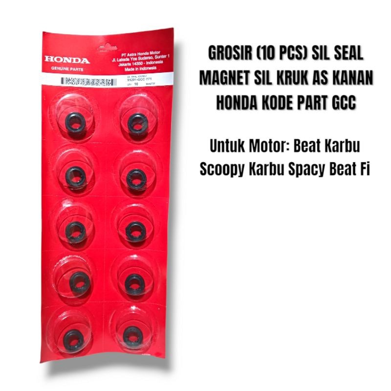 Jual Grosir (10 PCS) Sil Seal Magnet Mahnet Sil Kruk As kanan Honda ...