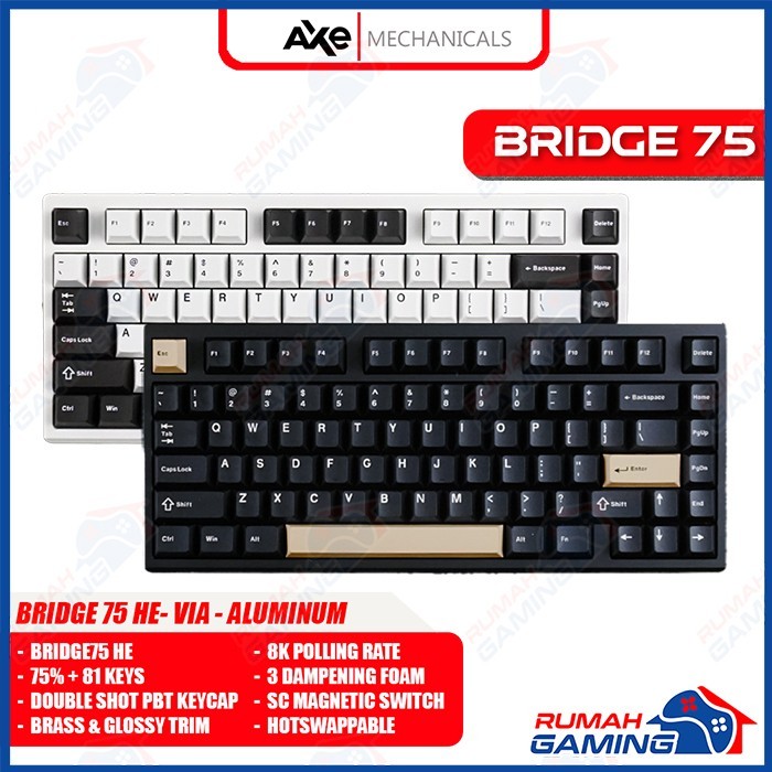 Jual Mechanical Keyboard - Bridge75 HE - 75% - Magnetic Switch - Rapid ...