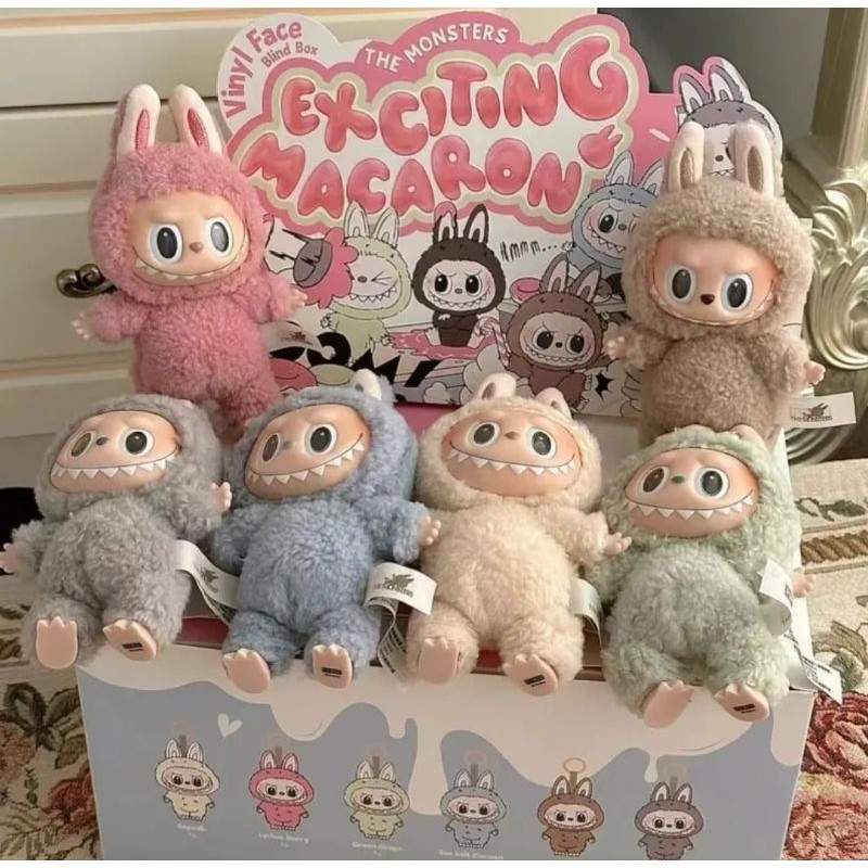 Jual Boneka Labubu The Monsters 35CM Heart Macaron Kawaii Ori | Shopee ...