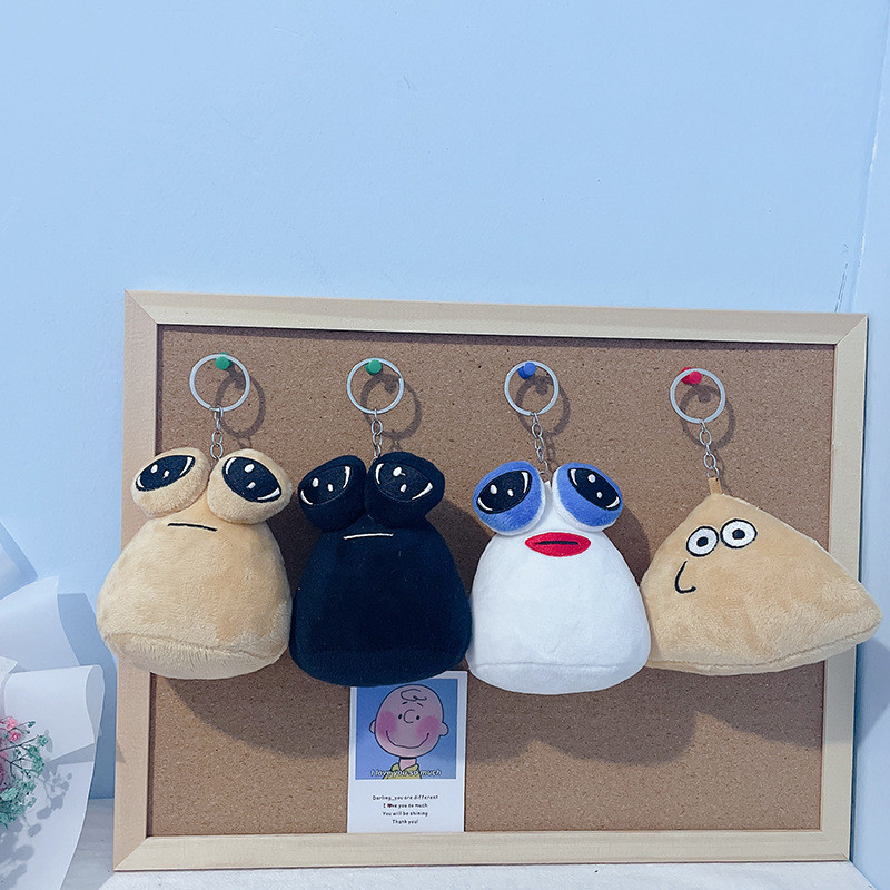 Jual 10cm Llavero De Pou Keychain For Bag Sad Plush Toy Pou Triste ...