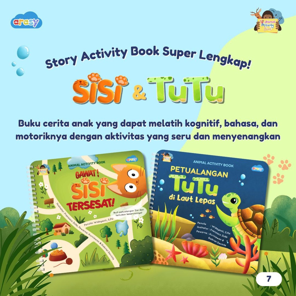 Jual Seri Animal Activity Book - Sisi dan Tutu Buku Cerita & Aktivitas ...