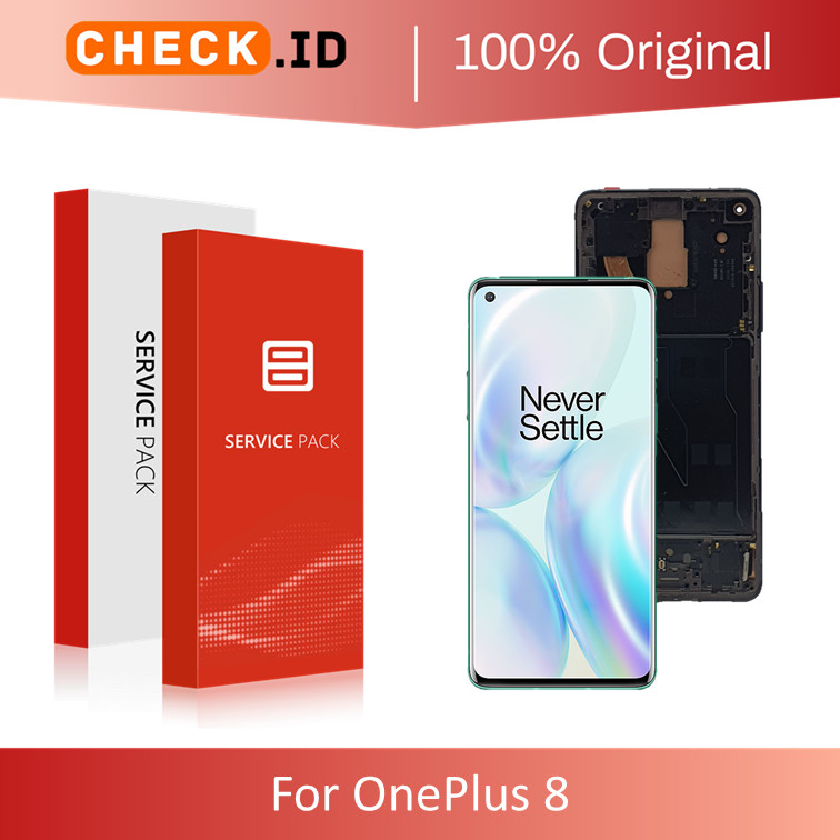 Jual [ CHECK.ID ] LCD + FRAME ONEPLUS 8 ONE PLUS 8 ORIGINAL | Shopee Indonesia