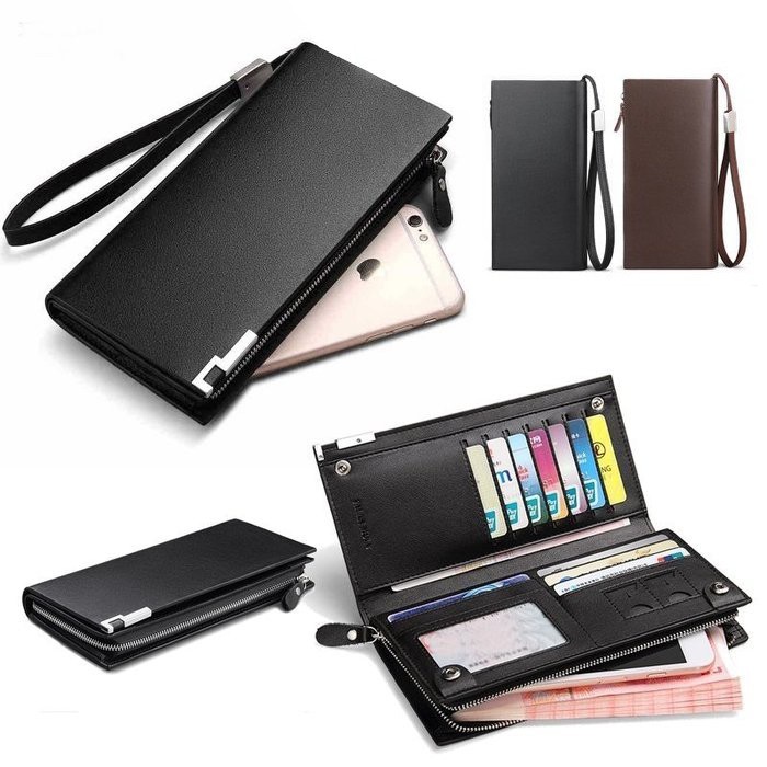 Jual MKS Dompet Panjang Bahan Kulit Tas Dompet Unisex Wanita Pria Tebal ...