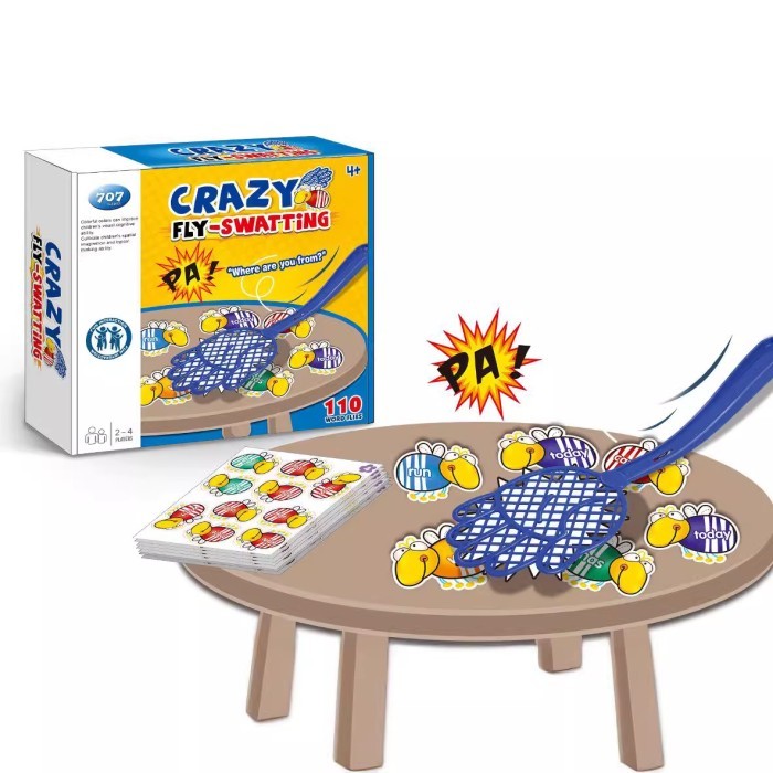 Jual [LOGU] Mainan board game Crazy Fly-Swatting Game, Mainan sight ...