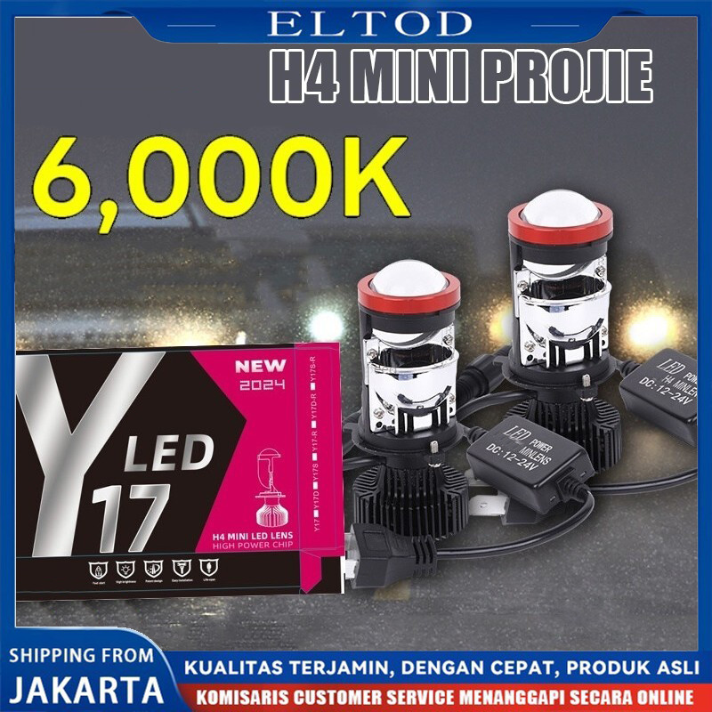 Jual Lampu Led Mobil Dan Motor H4 Mini PJECTOR PROJIE Y17D 2024 New ...