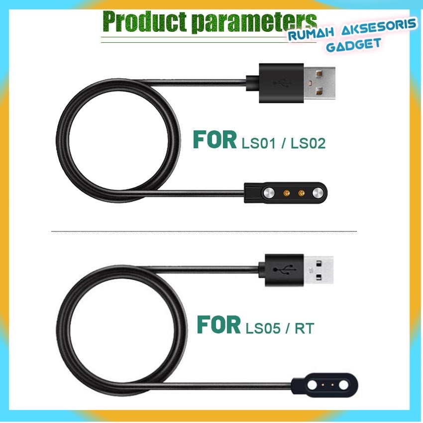 Jual USB Chargers For Haylou Solar LS05/Ls01/Ls02 Smartwatch Docking ...