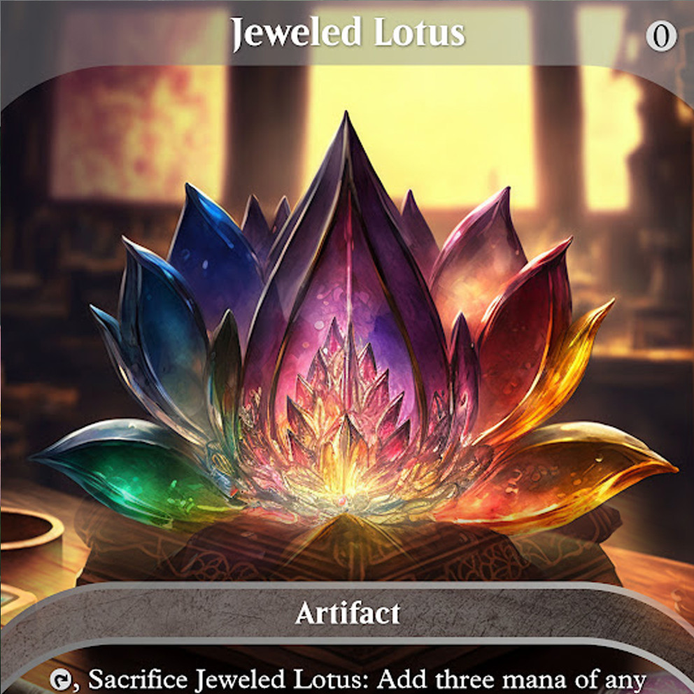 Jual CMM-Ⅱ01 TCG Proxy Cards Magical Games Single Hologram Jeweled Lotus Doubling Season Fierce ...