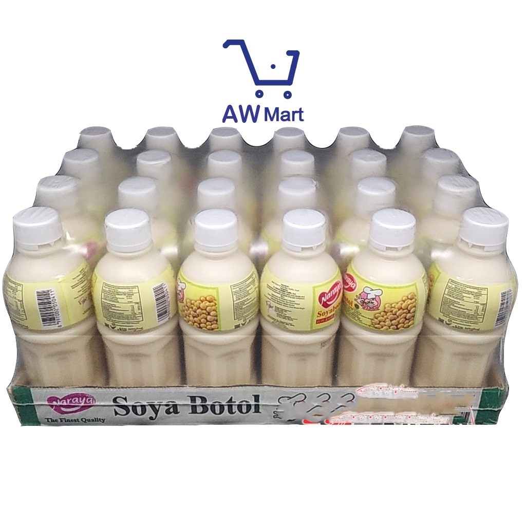 Jual NARAYA SOYA BOTOL 220ML - ISI 24 PCS - SUSU KACANG NARAYA SOYA ...