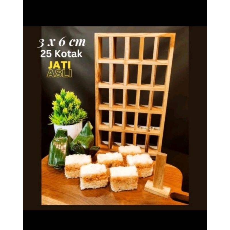 Jual Cetakan lemper daging / cetakan lemper kayu holand 25 dan 15 ...