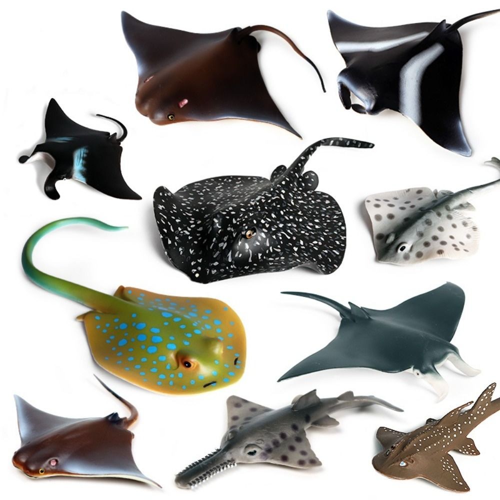 Jual Simulation Manta Ray Model Fish Model Miniature Ocean Animal ...