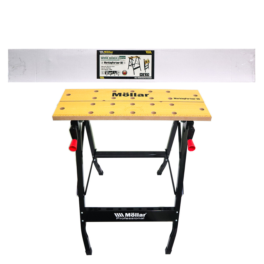 Jual MOLLAR Folding Work Bench 60 cm Meja Kerja Kayu Tukang Working ...