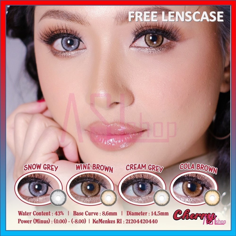 Jual SOFTLENS FULL COLOR CHERRY NORMAL & MINUS (-0.50 s/d -6.00) BY ...