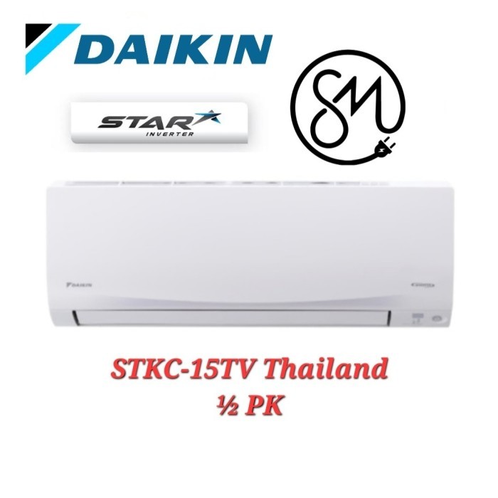 Jual AC Daikin 1/2 PK STKC-15TV Thailand Star Inverter 0,5 FTKC15TVM4 ...