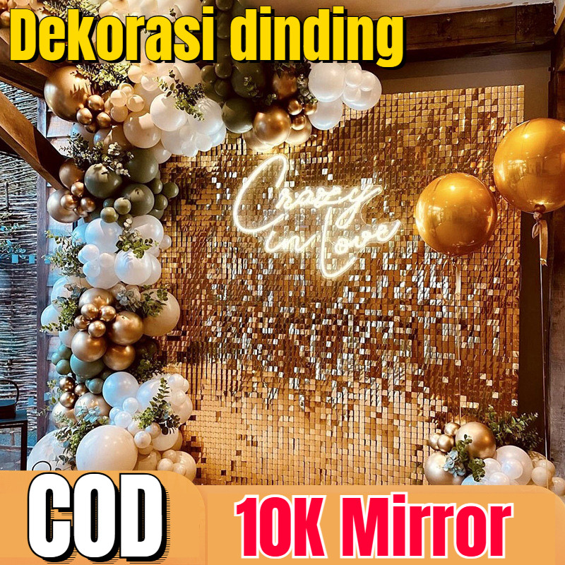 Jual Square Sequin Tile Backdrop / Sequin Backdrop / Dekorasi Dinding ...