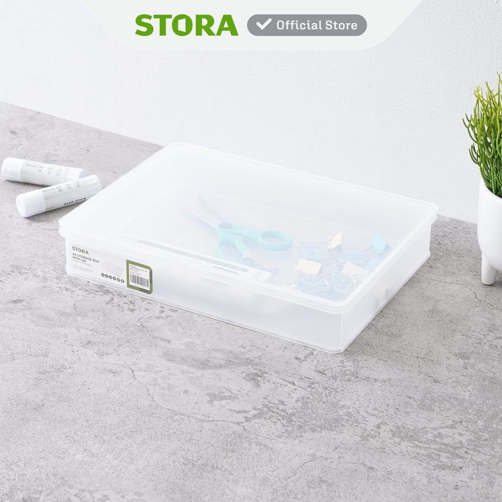 Jual Stora Kotak Penyimpanan Dengan Tutup Transparan Kotak Organizer ...