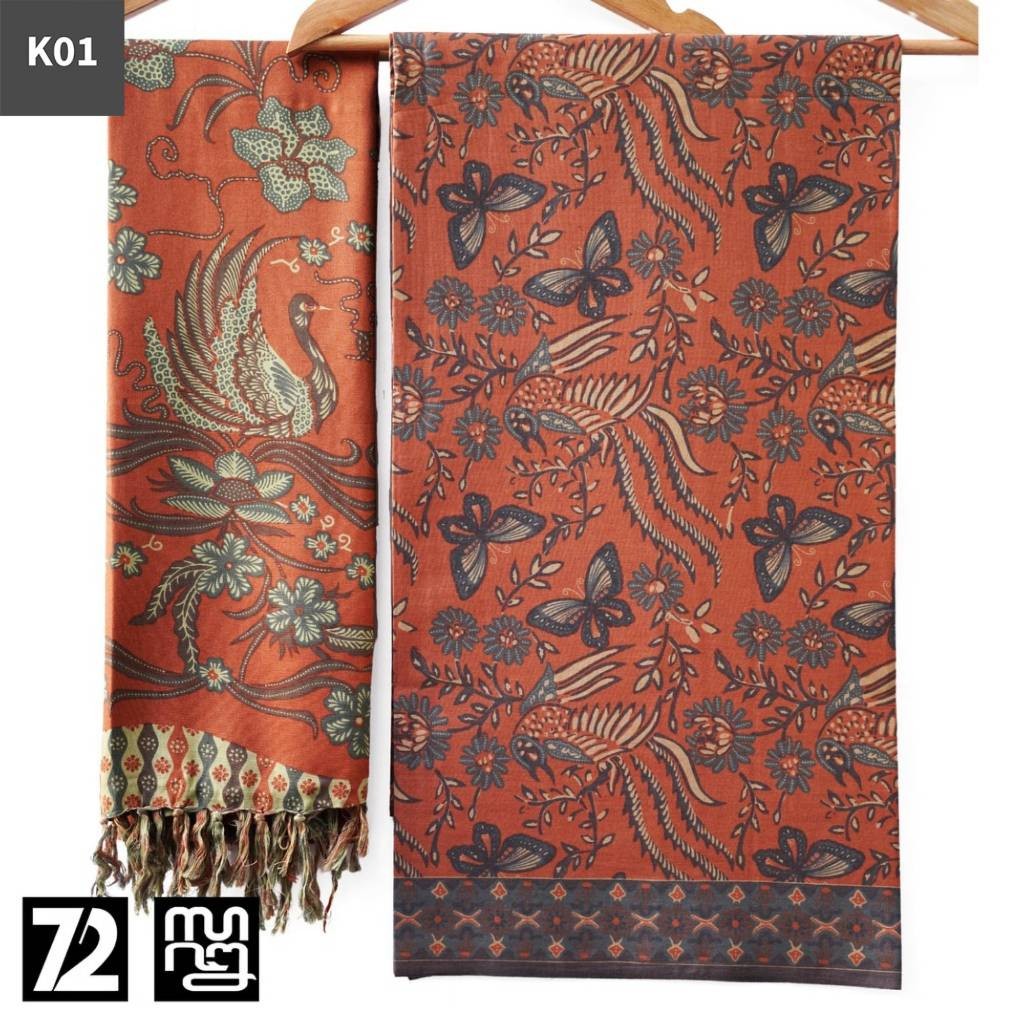 Jual Kain Dan Selendang Bahan Premium 72 Batik Motif Two Tone Kupu ...