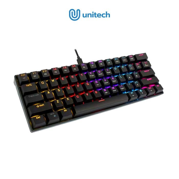 Jual Keyboard Gaming Kabel USB Unitech HEXARION X61 Mechanical 60 ...
