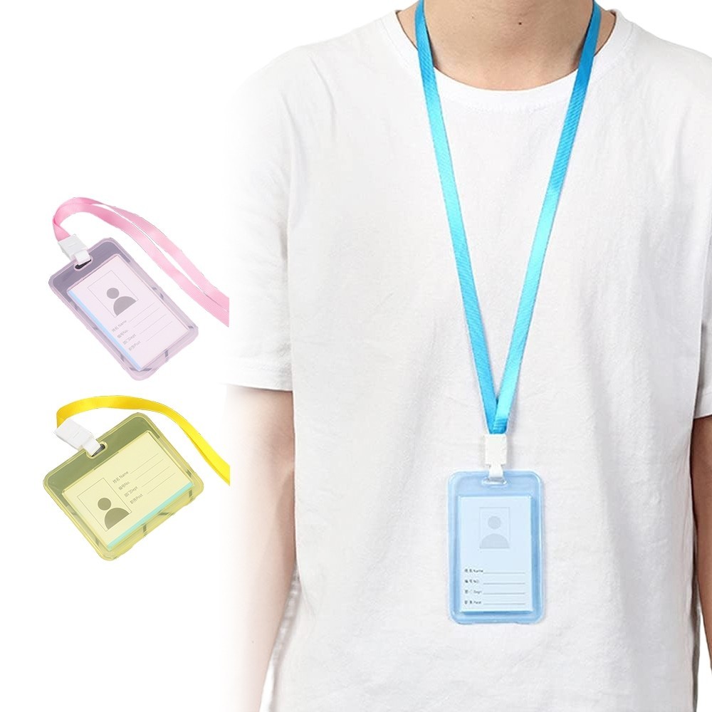 Jual Sky bunny - NAME TAG ID CARD TRANSPARAN H635 GANTUNGAN KARTU NAMA ...